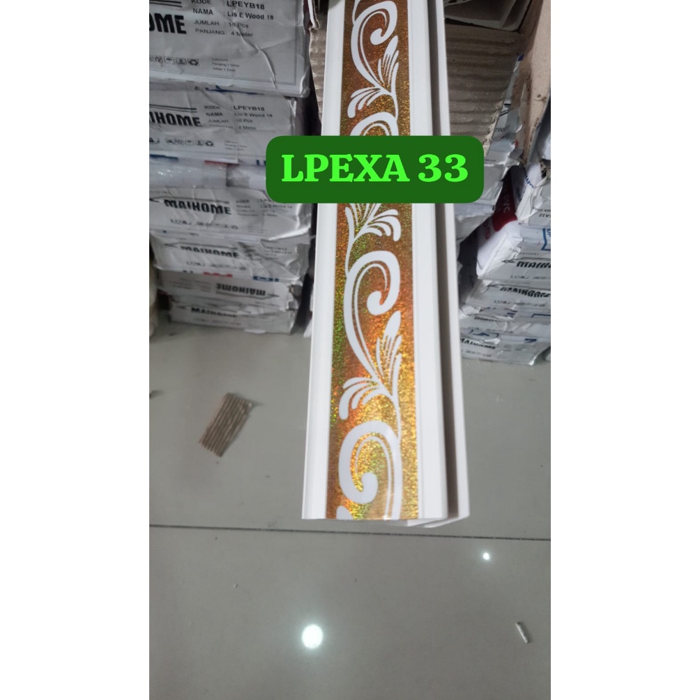 Jual KODE V36L Lis Dinding Plafon PVC Untuk Pinggir Plafon PVC Ukuran 4 ...