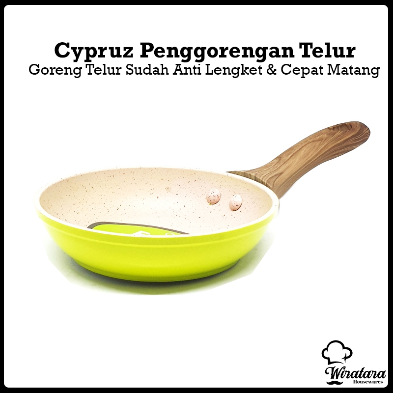 Jual CYPRUZ Penggorengan Telur Anti Lengket 12cm | Fry Pan Keramik ...