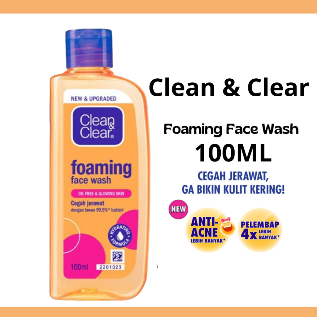 Jual Clean and Clear Foaming Face Wash 100ml/Sabun Pembersih Wajah ...