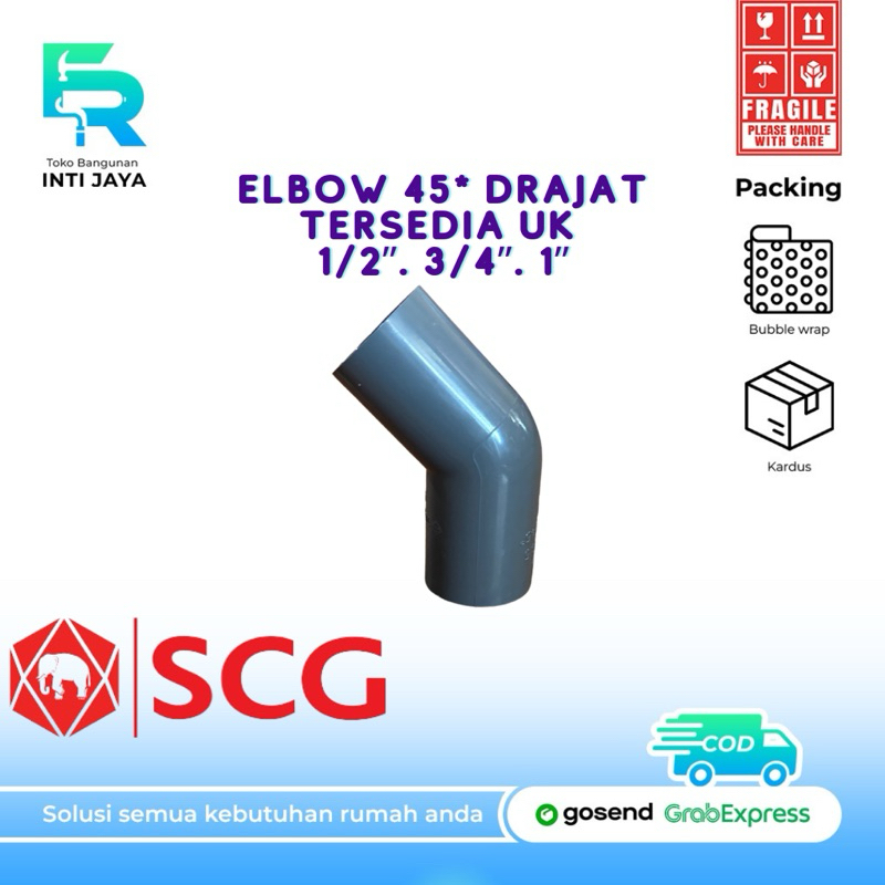 Jual Elbow 45* Derajat AW SCG Semua Ukuran Sambungan Pipa | Shopee Indonesia