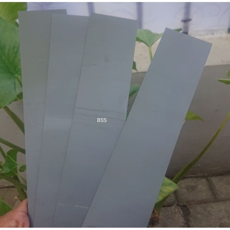 Jual PVC Lembaran Paralon Ukuran 8cm x 25cm Bahan Miniatur, Tebal : ± ...