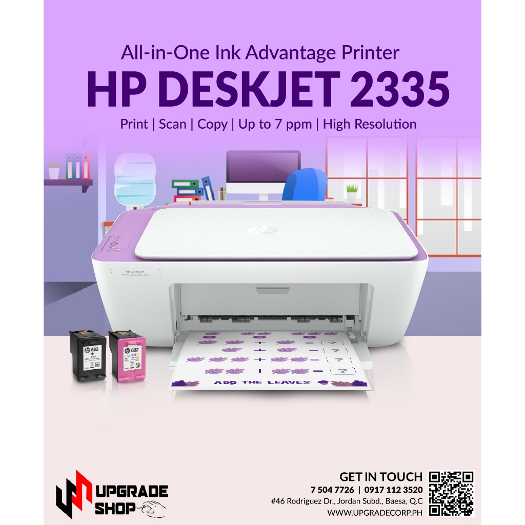 Jual Printer HP 2335 Print Scan Copy include Cartridge 682 Black ...