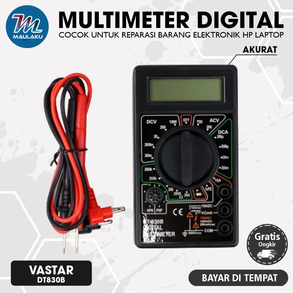 Jual Multimeter Digital Pocket Portable Avometer Multitester Electrical ...