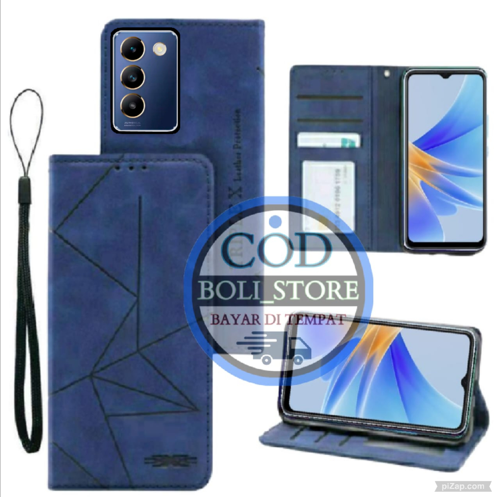 Jual VIVO Y00 5G Flip Case Flip Motif Dompet Casing HP Flip Motif ...