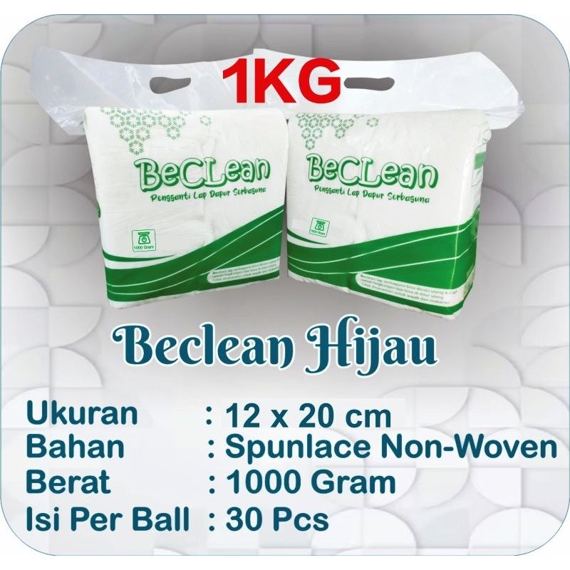Jual Promo! Tisu Dapur 1kg Serbaguna 1 kg Beclean Hijau | Shopee Indonesia