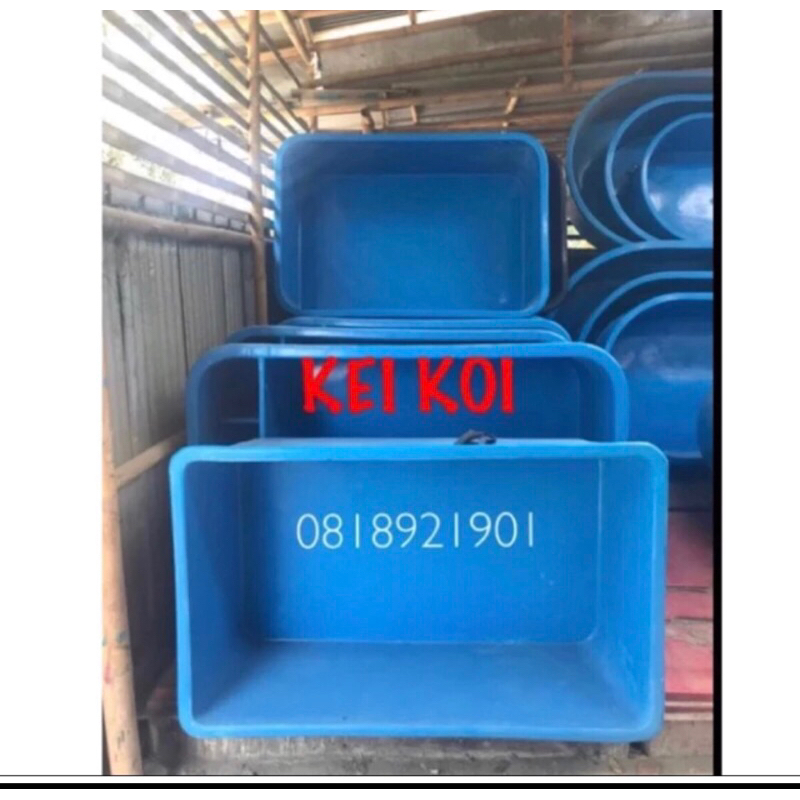 Jual KOLAM FIBER / BAK FIBER KOTAK PERSEGI PANJANG 80 CM - 200 CM ...