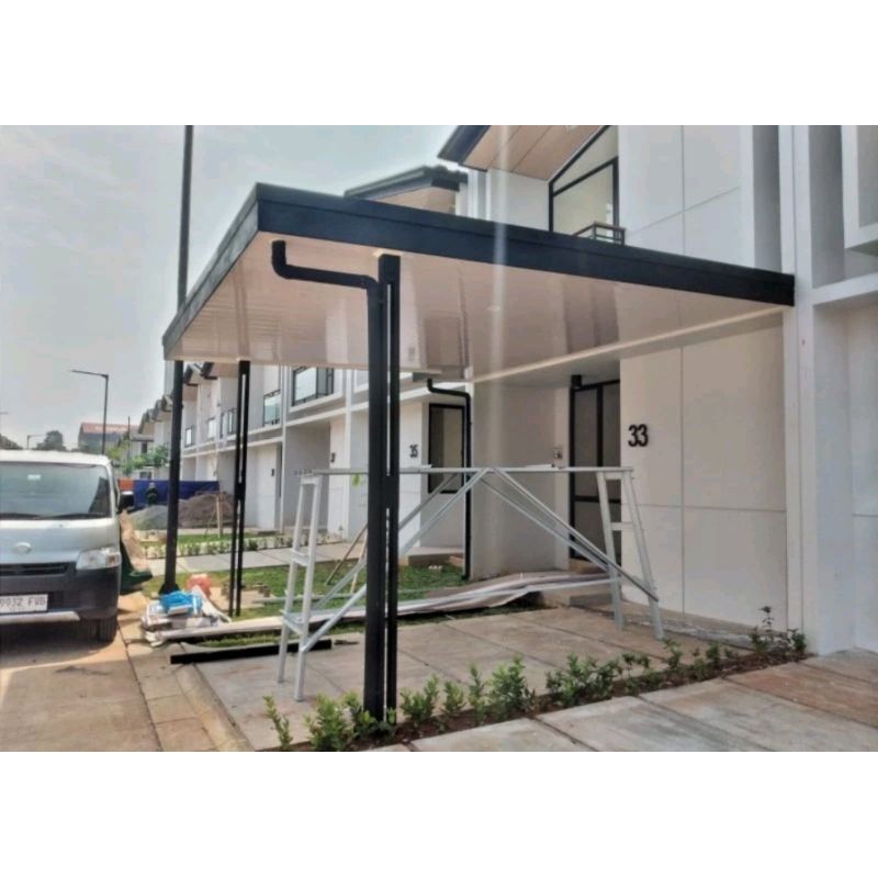 Jual kanopy baja ringan atap alderon Rs berikut pvc | Shopee Indonesia