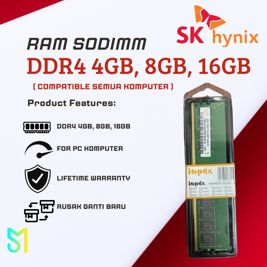 Jual Ram Komputer DDR4 16GB 8GB 4GB Longdimm Garansi Lifetime Rusak ...