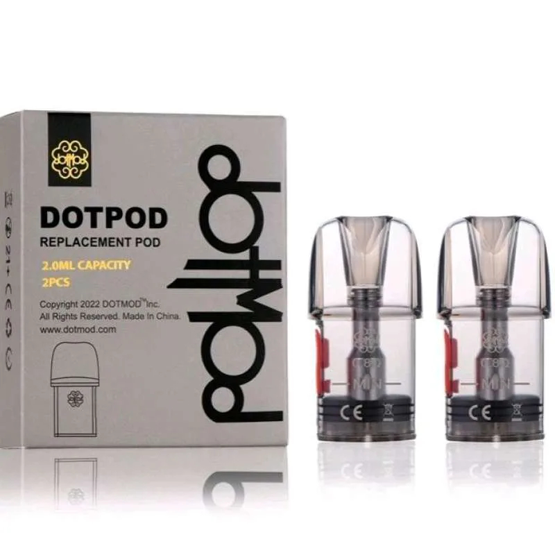 Jual Cartridge Dot Pod 2ML 0.8 ohm 1.0 ohm Authentic Catrid Catridge ...