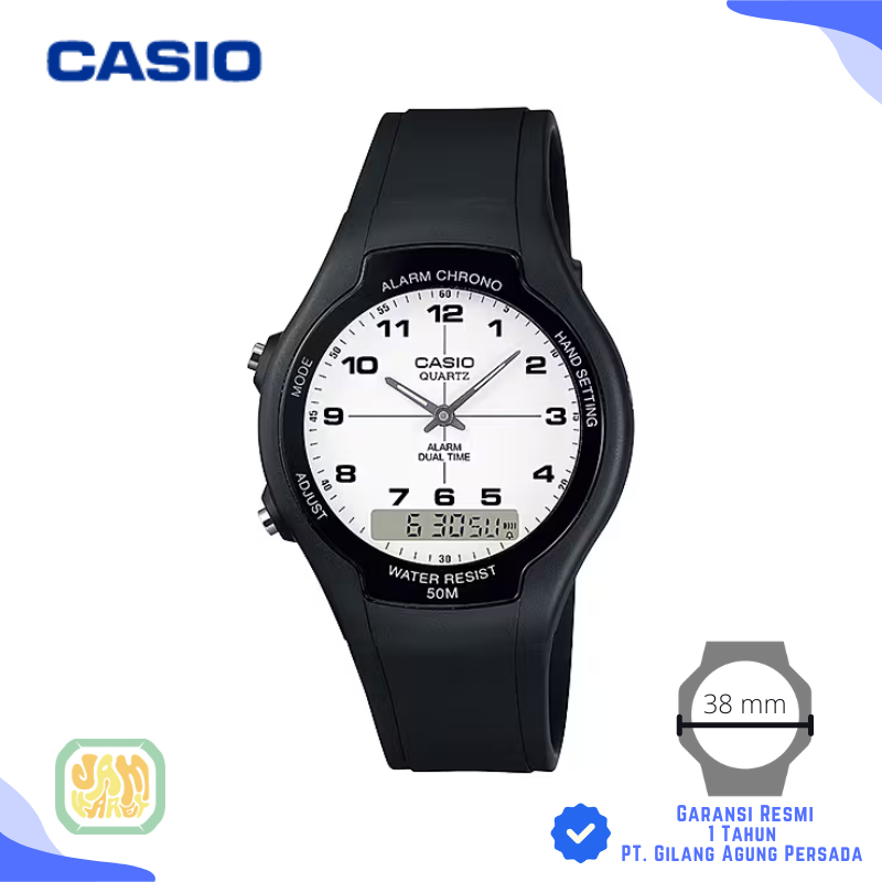 Jual JAM TANGAN CASIO ANALOG DIGITAL AW-90H-7B ORIGINAL - AW 90H 7BVDF ...