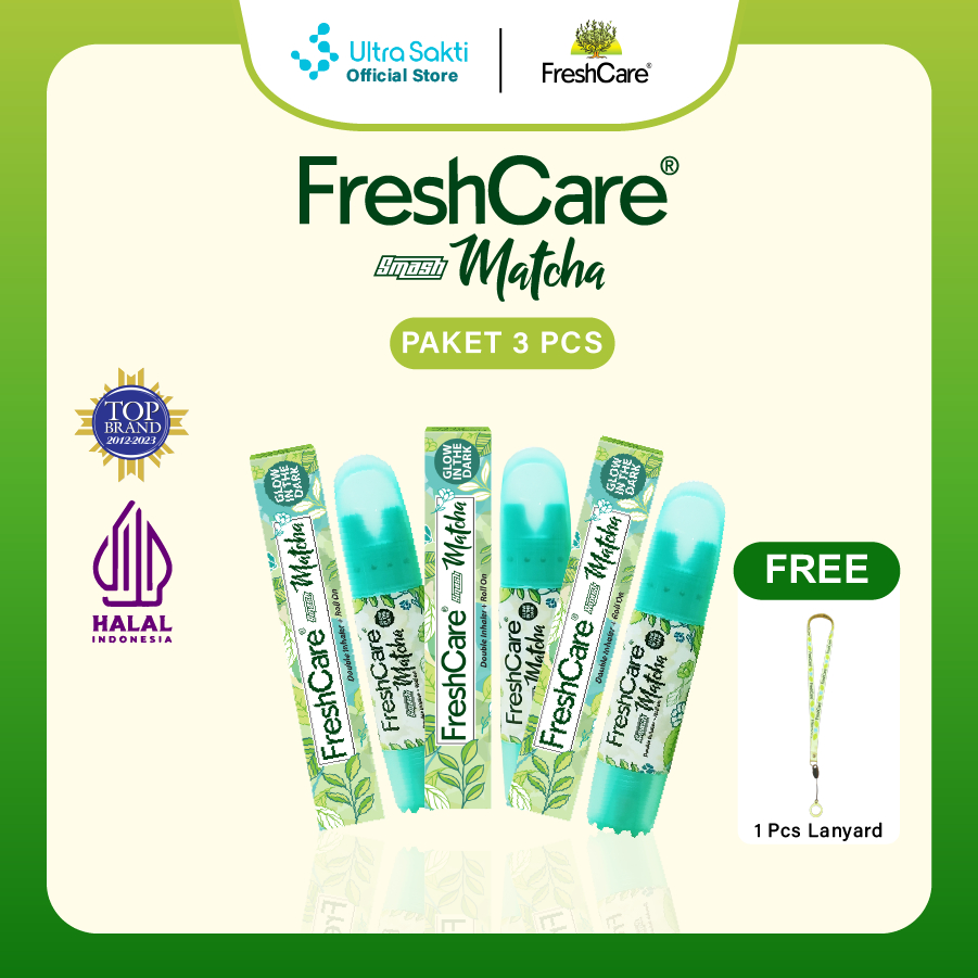 Jual FreshCare Smash Matcha - Double Inhaler + Kerokan + Roll On ...