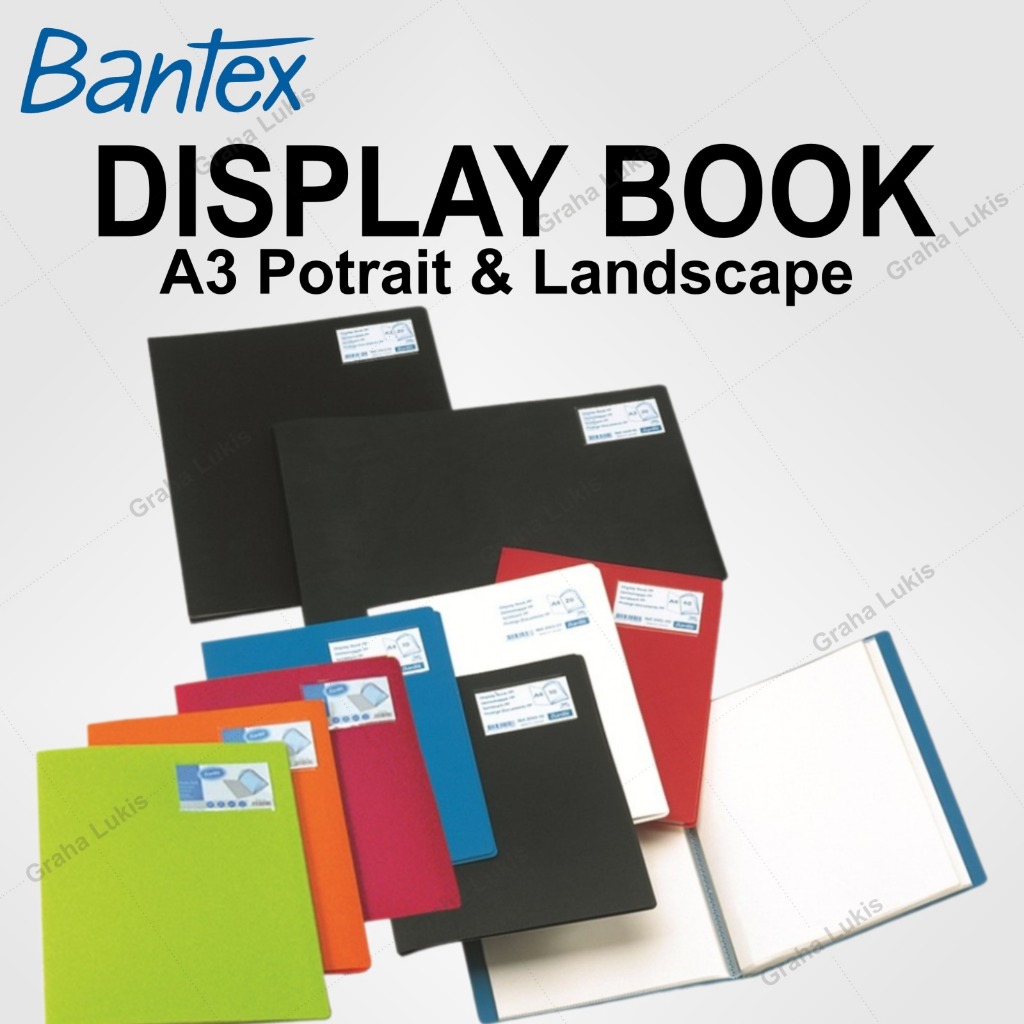 Jual Bantex Display Book A3 Potrait Landscape (20 pockets) | Shopee ...