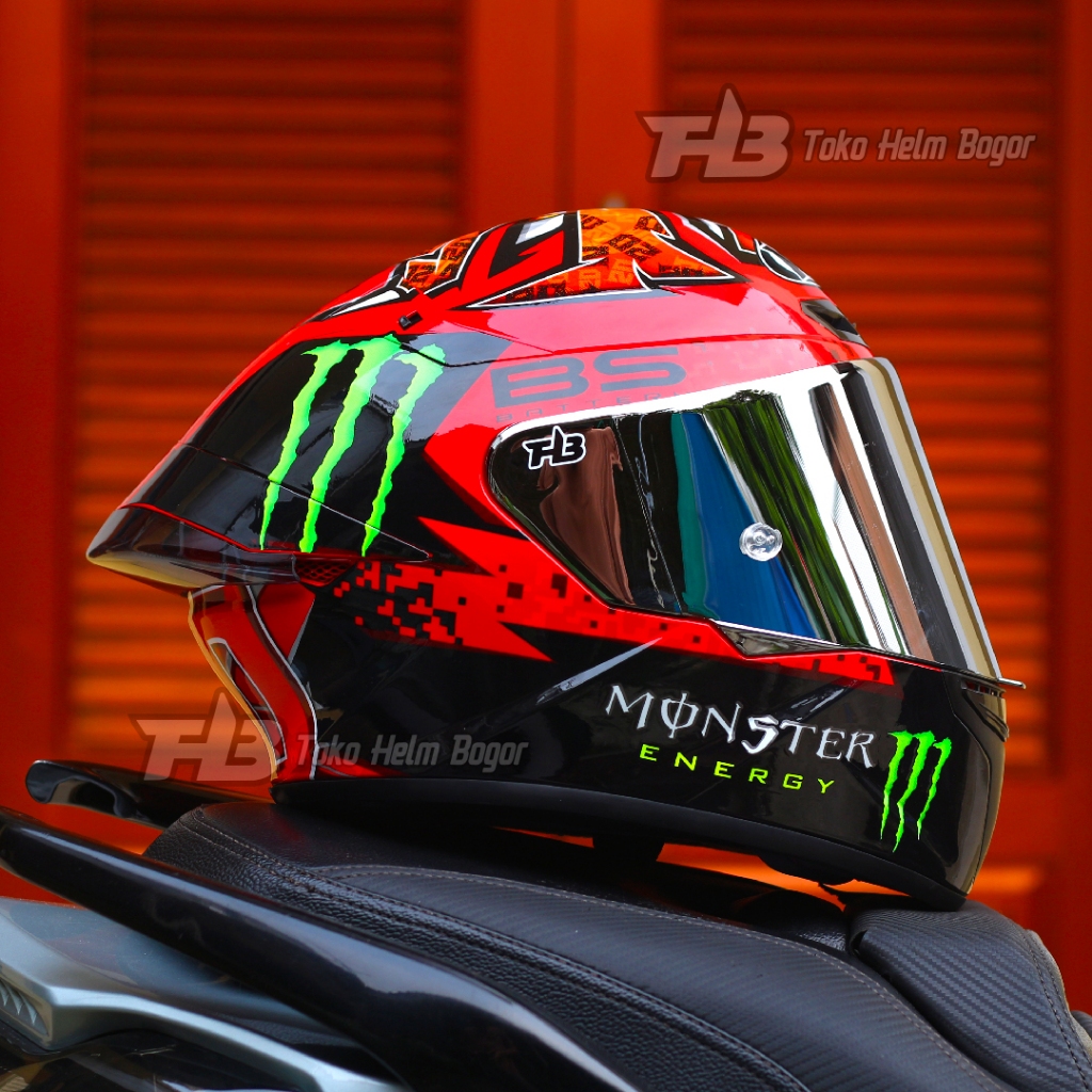 Jual KYT TT Course custom Quartararo visor SILVER spoiler 3D | Shopee ...