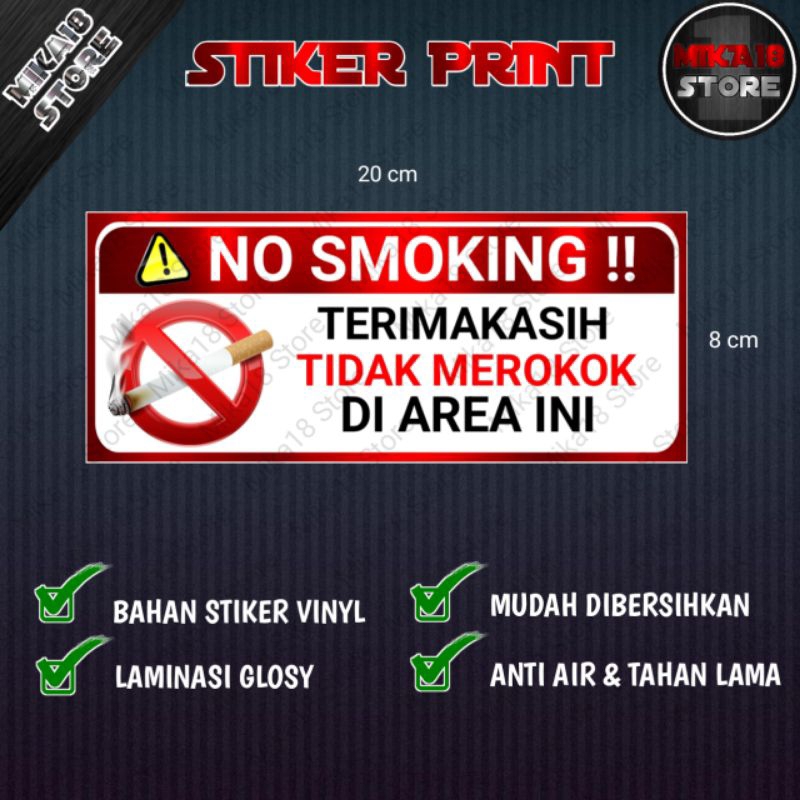 Jual STIKER NO SMOKING / DILARANG MEROKOK | Shopee Indonesia