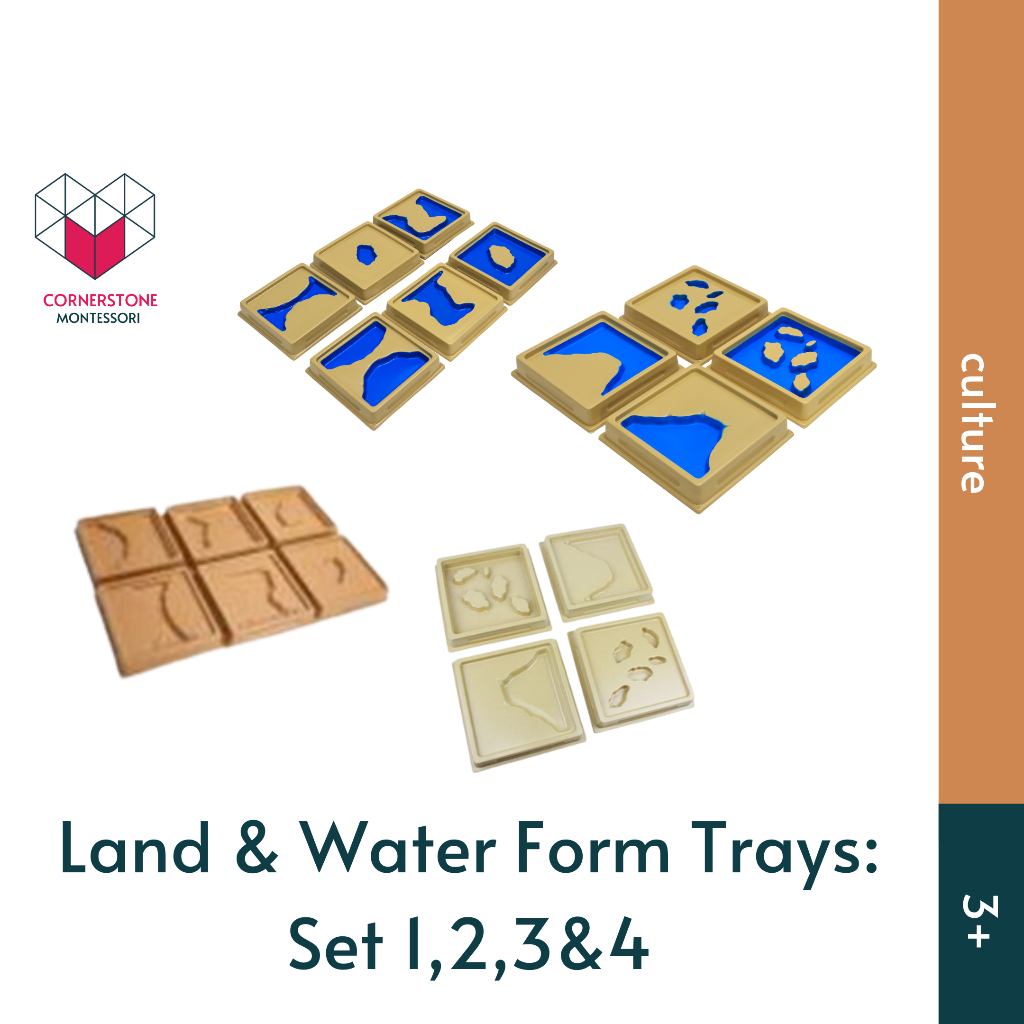 Jual Cornerston Montessori Land & Water Tray Set 1, 2, 3, 4 ...