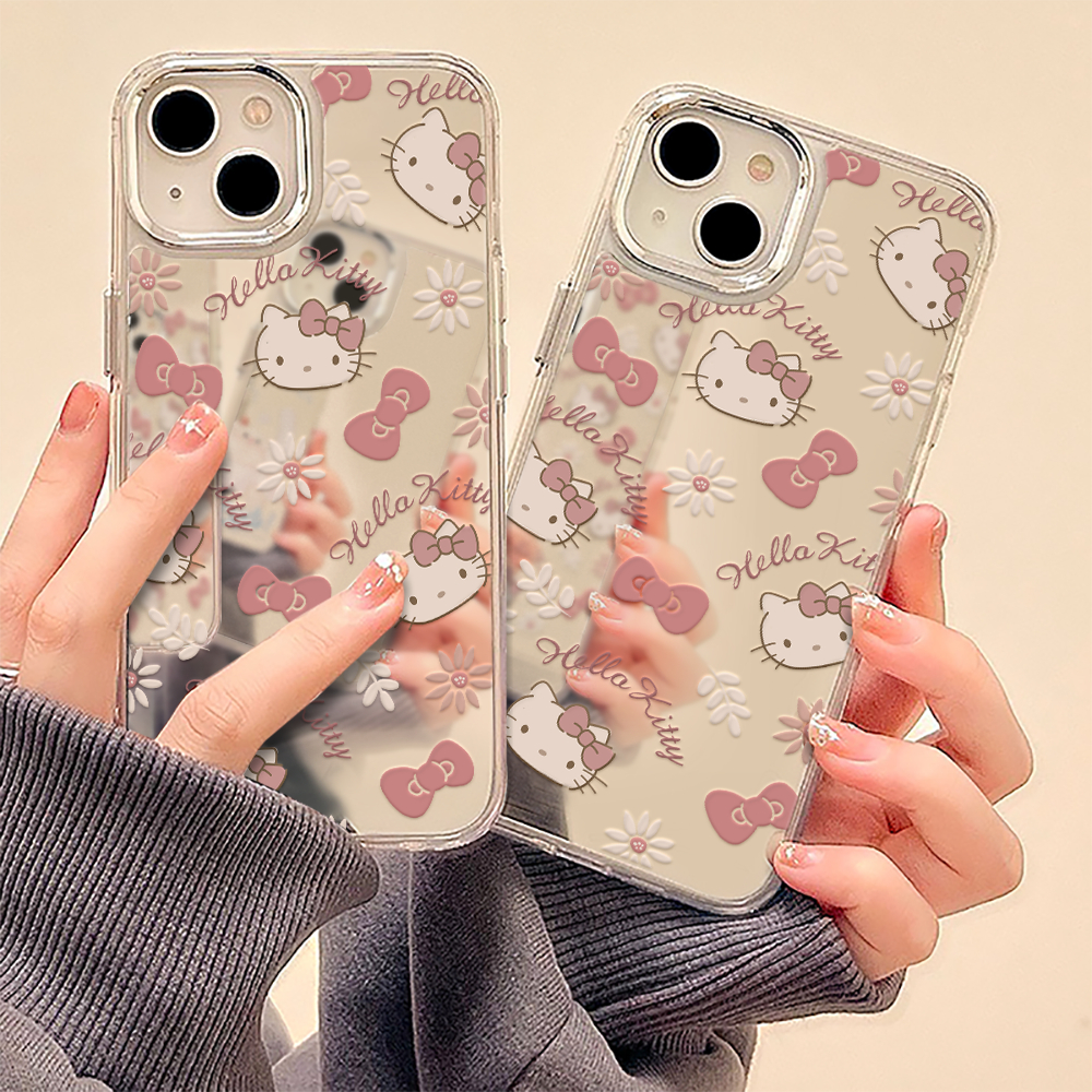 Jual New Case Iphone Pita Pink Putih Mirror unik Lucu gemas IP X XR ...