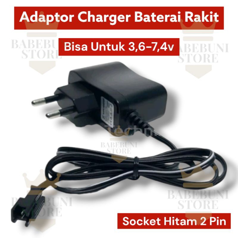 Jual ALAT CAS ADAPTOR CHARGER BATERAI Rakit RC 2Pin 3.6v-7.4v UNTUK ...
