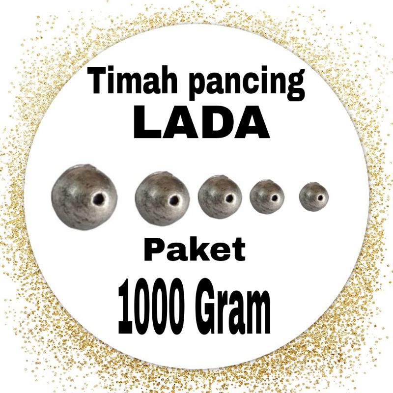 Jual Paket 1000 Gram | 1 Kg Timah pemberat pancing ikan tipe Lada lebih ...