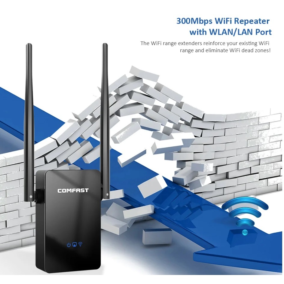 Jual SMARTCOM - COMFAST WiFi Range Extender Amplifier 300Mbps 10dbi CF ...