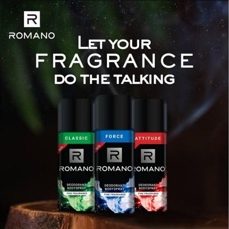 Jual ROMANO DEODORANT SPRAY Fine Fragrance 150ml | Shopee Indonesia