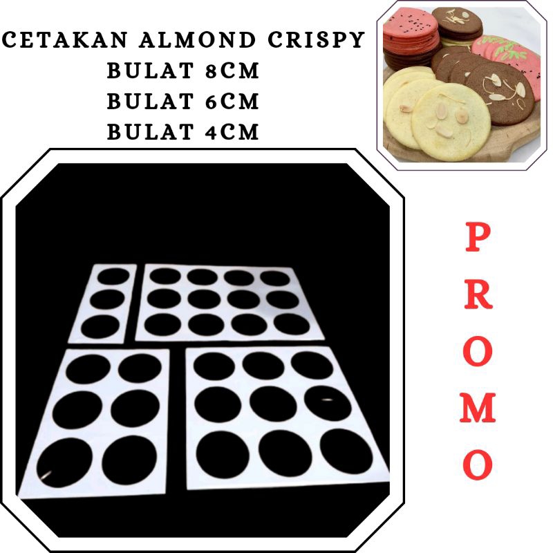 Jual Cetakan almond crispy bulat 6cm 8cm dan 4cm | Shopee Indonesia