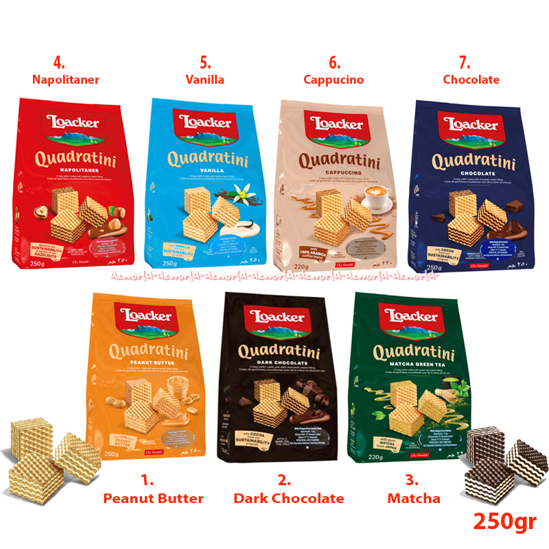 Jual Loacker 220gr Classic Matcha Napolitaner Alpine Milk Thins Dark ...