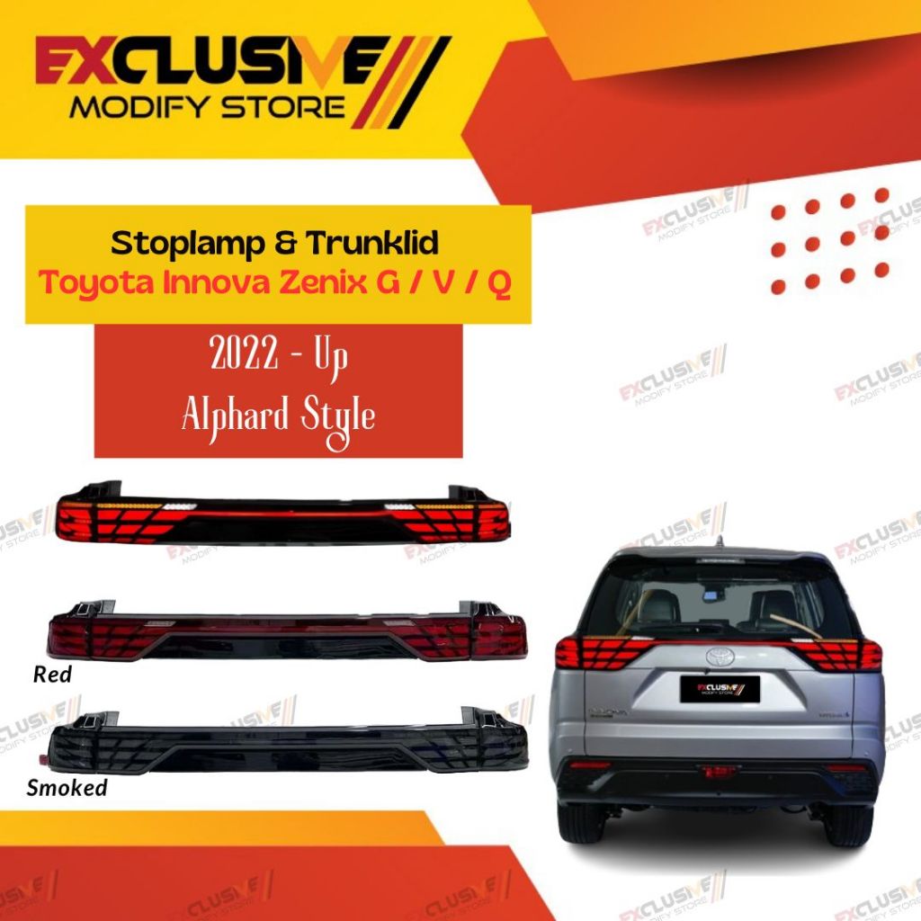 Jual NEW MODEL STOPLAMP & TRUNKLID TOYOTA INNOVA ZENIX (2022-UP) TYPE V ...