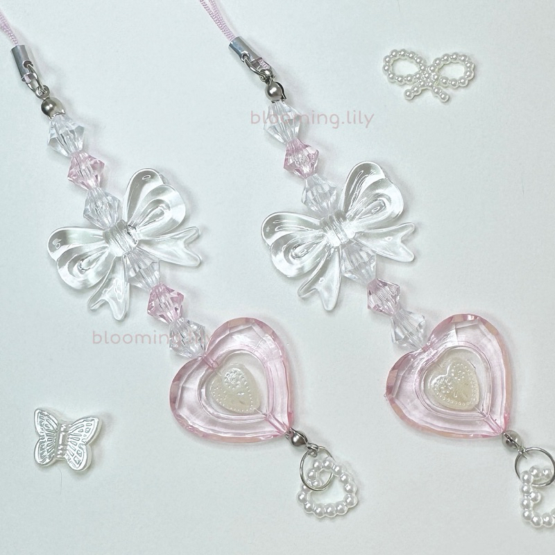 Jual lovely ribbon coquette keychain | gantungan hp | gantungan kunci ...