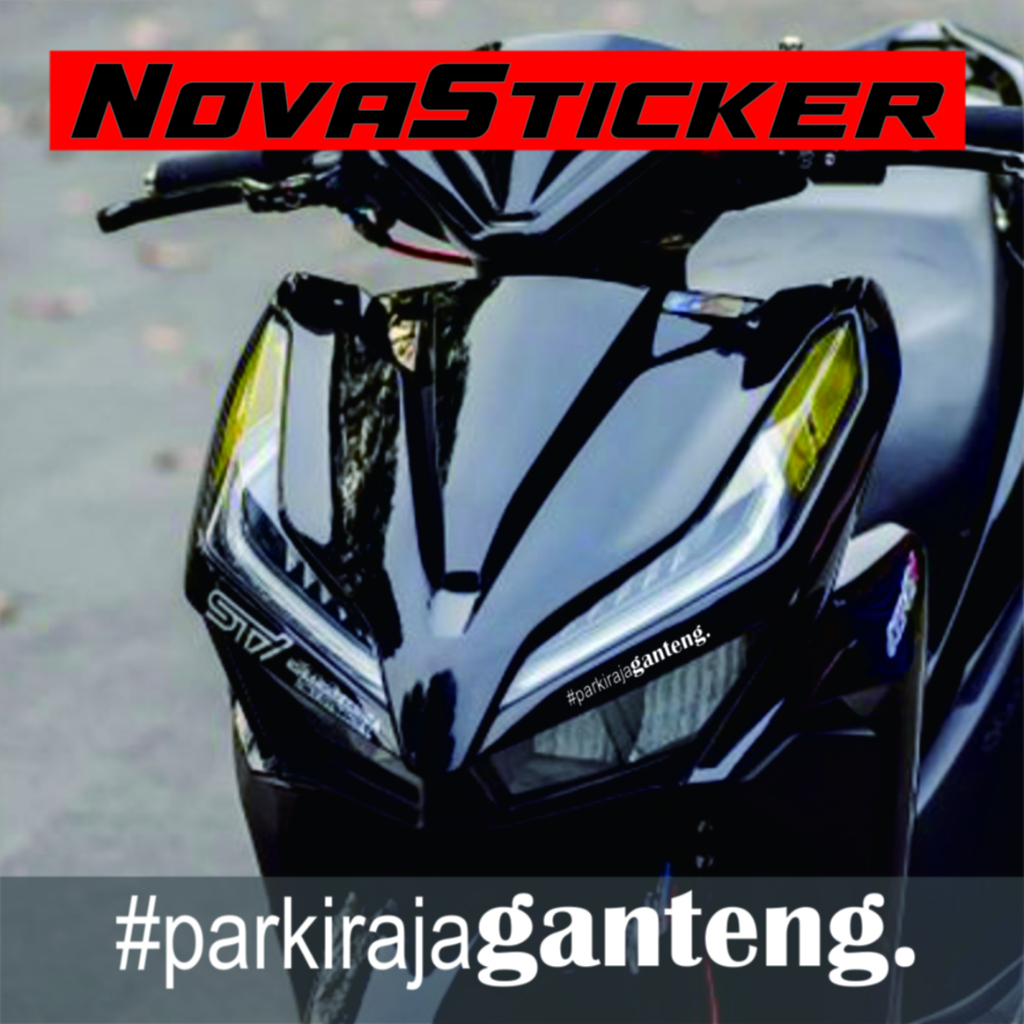 Jual STICKER STIKER PARKIRAJAGANTENG PARKIR AJA GANTENG VARIASI MOTOR ...
