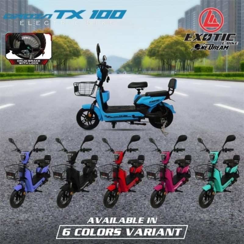 Jual E-BIKE / Sepeda listrik Exotic Groza TX 100 / TX 150 / VELOCE V1 ...