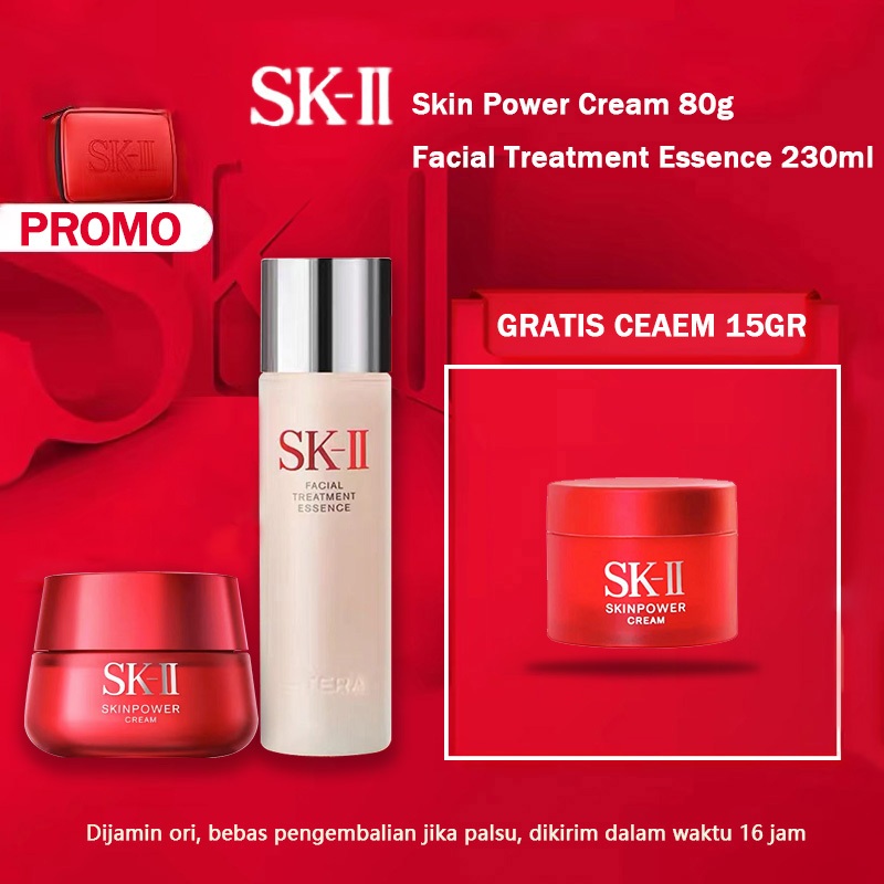 Jual Sk-Il Skin Power Cream 80g / Airy Milky Lotion / Sk ii Set ...