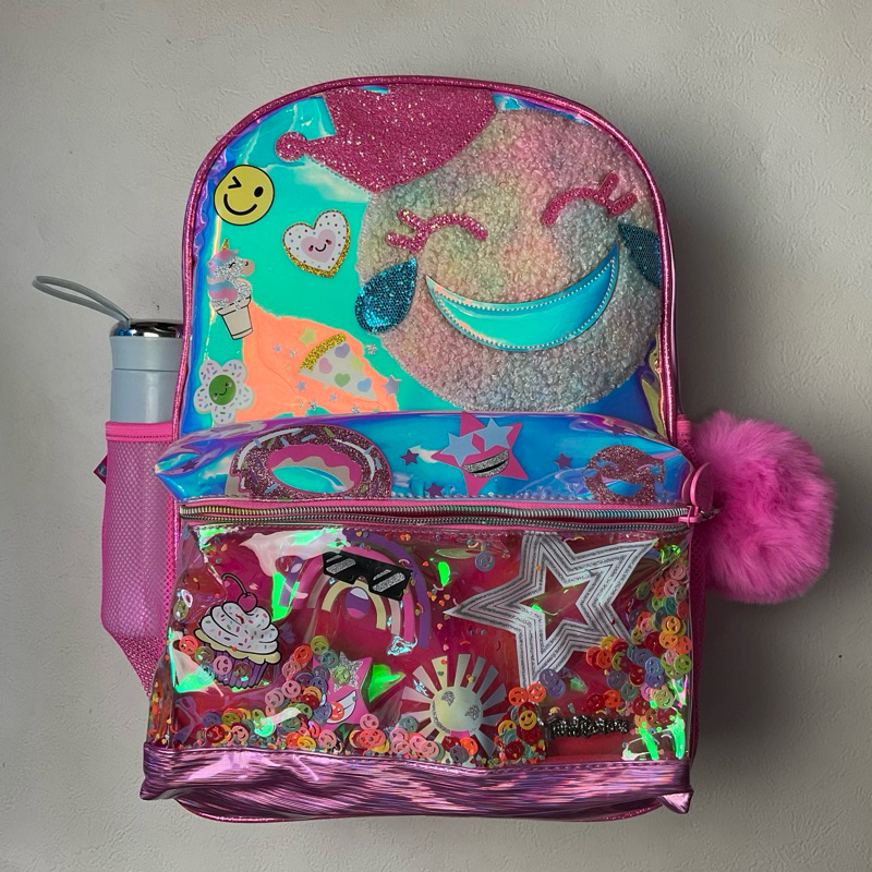 Jual Tas gendong Backpack SKECHERS TWINKLE TOES HAPPY FACE GIRLS - PINK ...