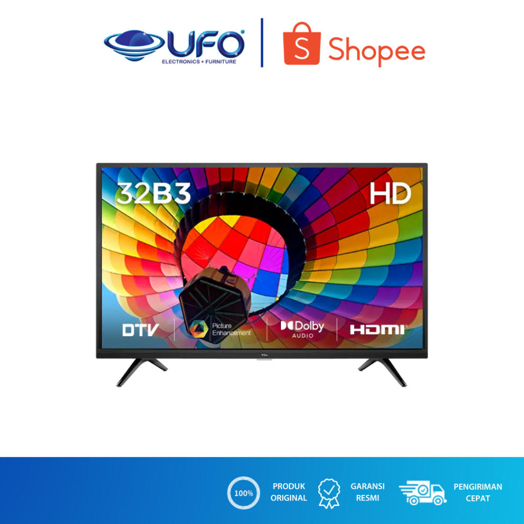 Jual TCL 32 INCH LED TV DIGITAL 32B3 | Shopee Indonesia