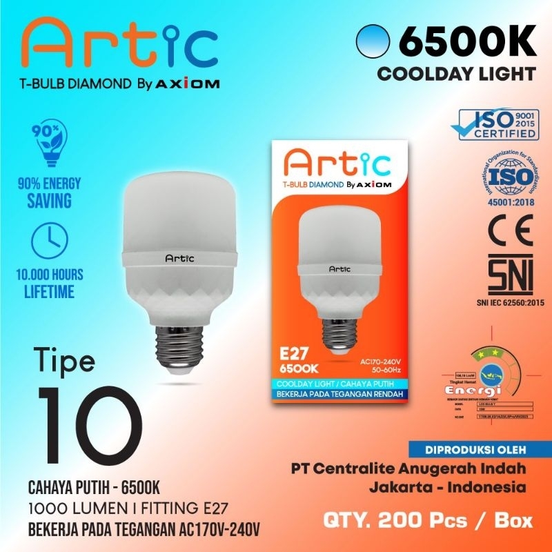 Jual Led T Bulb Artic 10 Watt - Lampu Led Capsule Artic 10 Watt Cahaya Putih | Shopee Indonesia