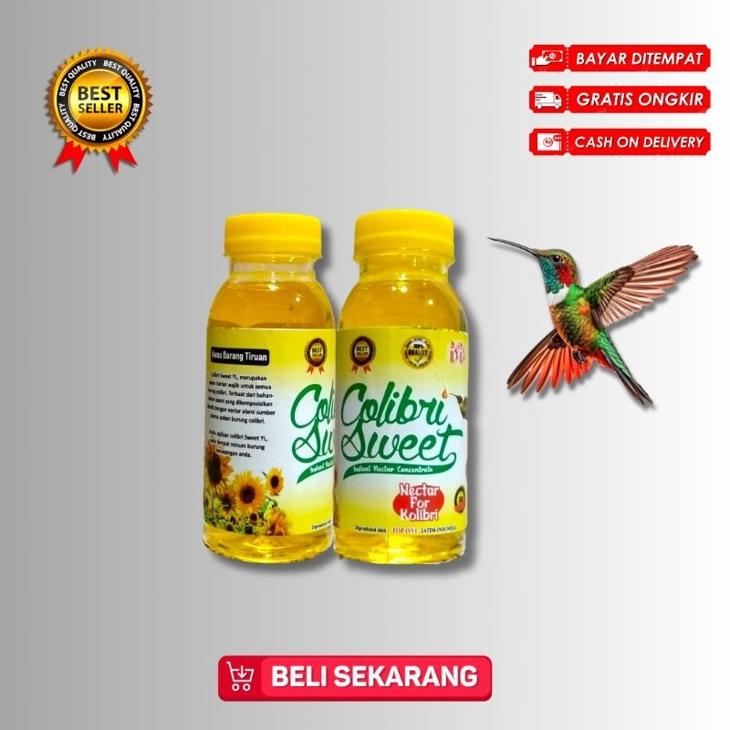 Jual Colibri Sweet Nectar Original Konsentrat pakan harian burung konin ...