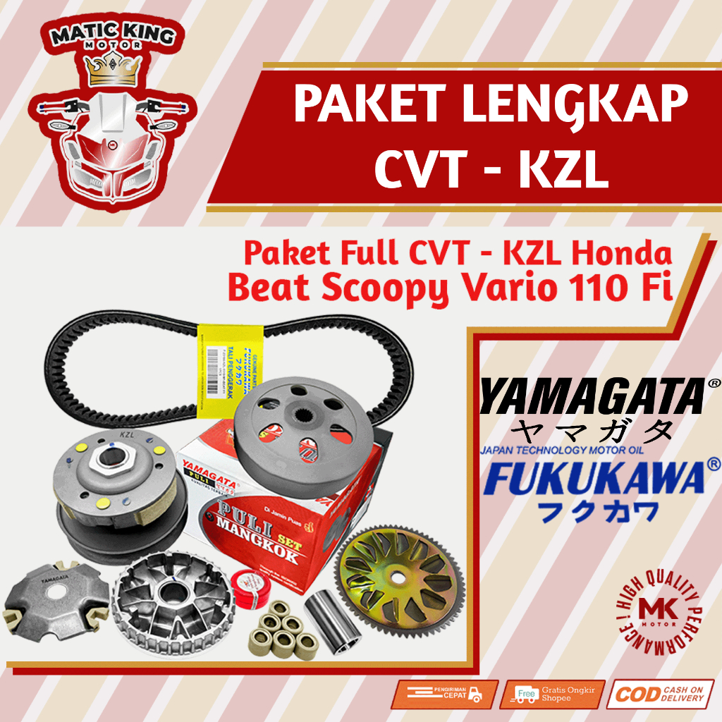 Jual Paket Full Upgrade CVT Honda Beat Vario Scoopy Spacy Genio Deluxe ...