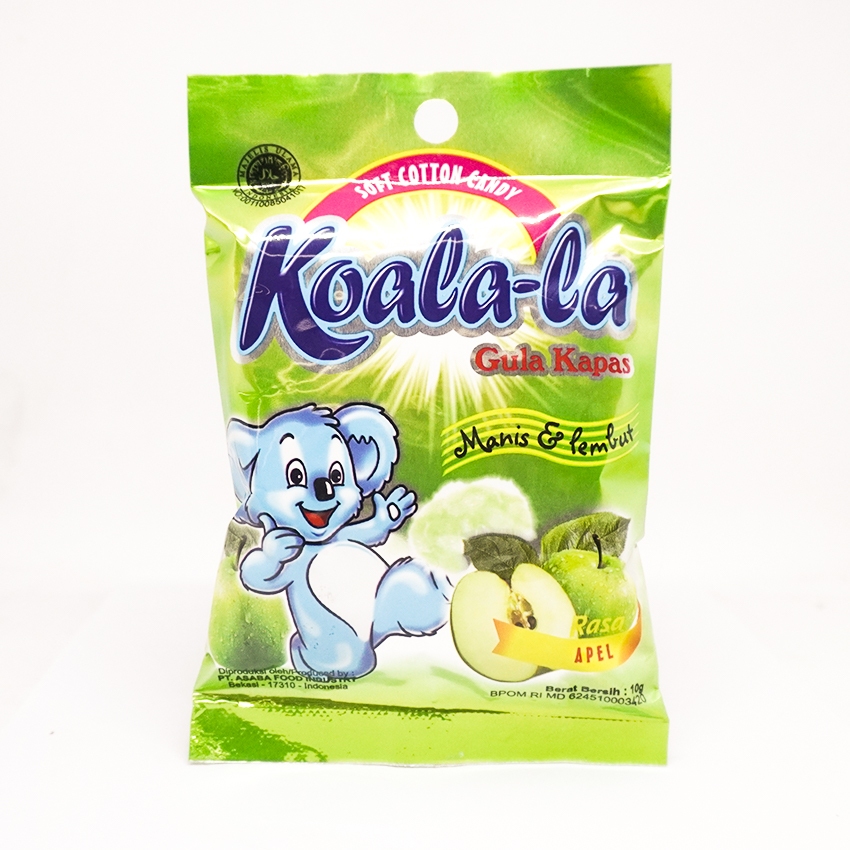 Jual KOALA PERMEN GULA KAPAS LEMON 10gr / PERMEN KAPAS / COTTON CANDY ...