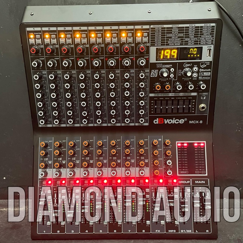 Jual mixer dbvoice mcx 8 original 8 channel mixer db voice mxc8 ...