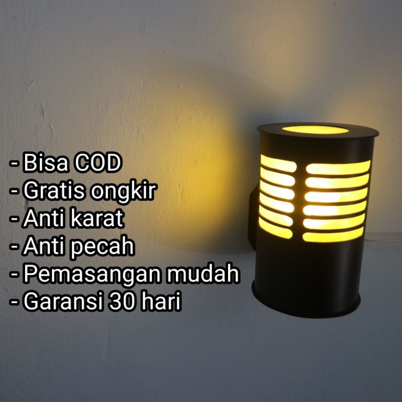 Jual COD Lampu pilar / lampu dinding tempel / lampu dinding aesthetic ...