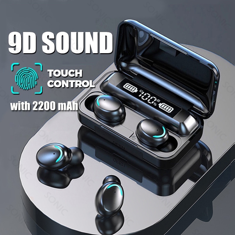 Jual F9/M10 LED Real Wireless Earphone Bluetooth Android Water Proof ...