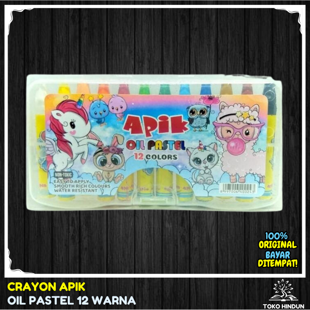 Jual OIL PASTEL / CRAYON / KRAYON MURAH ISI 12 MEWARNAI WARNA SEKOLAH ...