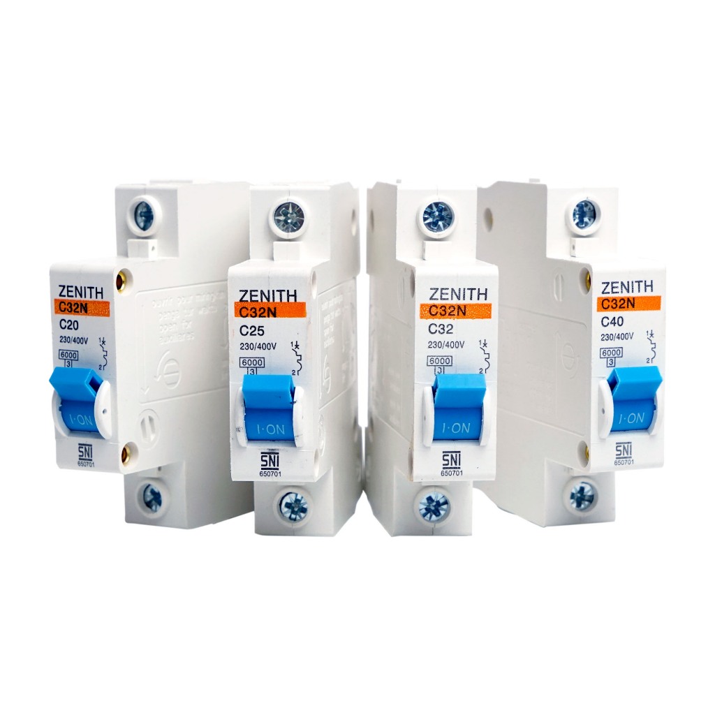 Jual MCB LISTRIK ZENITH 1P 20A / MINI CIRCUIT BREAKER 1P 1POLE | Shopee Indonesia