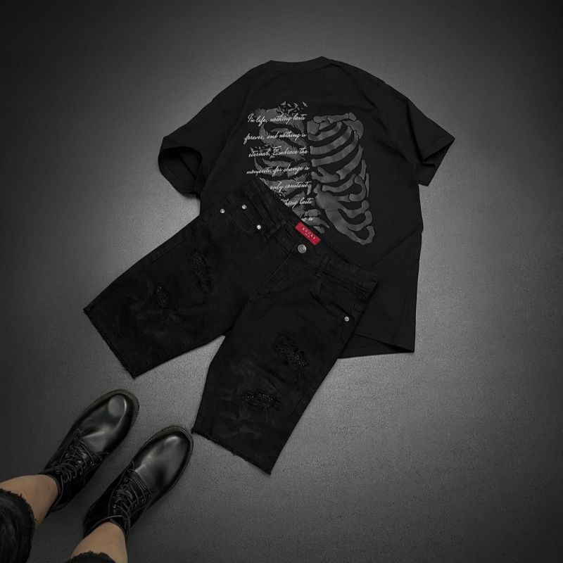 Jual Rucas Zip Hoodie Ultra Stitch/Fallen Angel Tee/Tailor Gradient ...