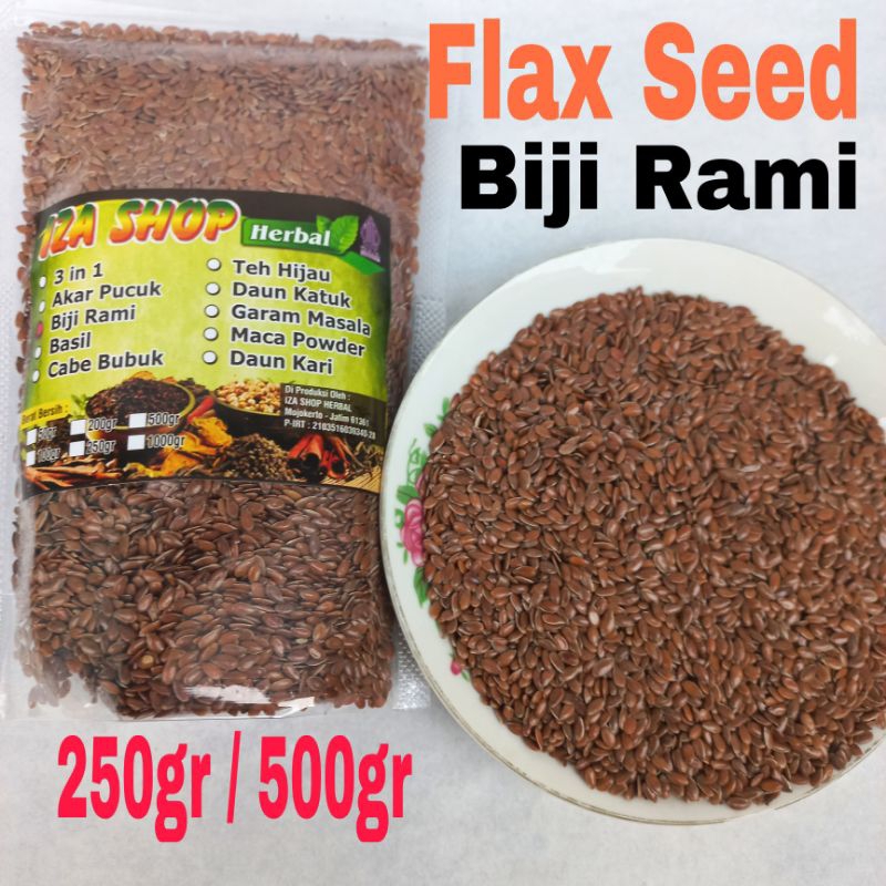 Jual Biji Rami / Flax Seed 500gr | Shopee Indonesia