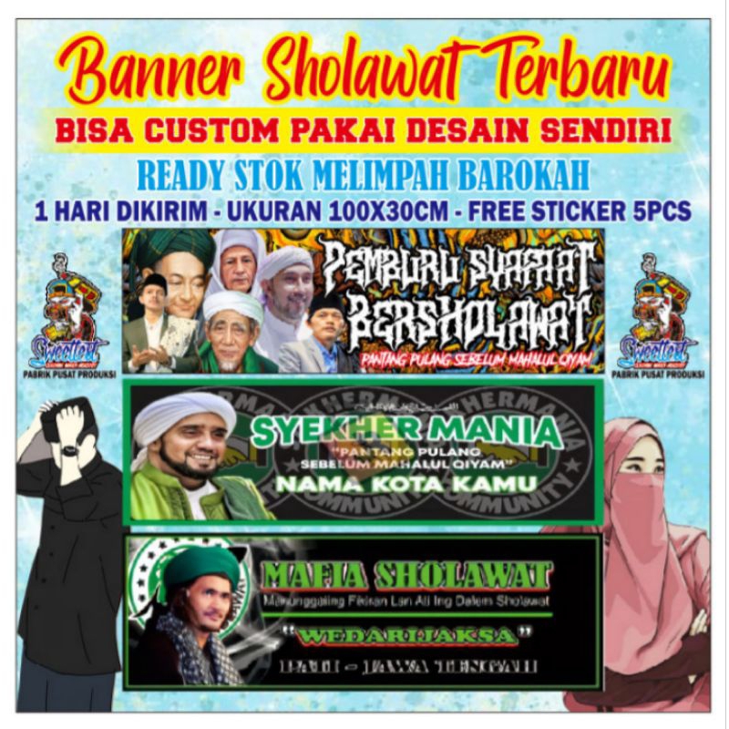 Jual READY STOK + BANNER CUSTOM DESAINMU SENDIRI, BANNER SPANDUK ...