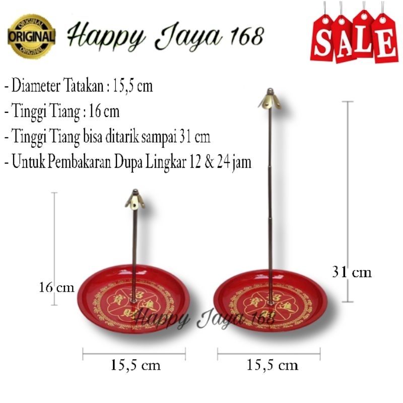 Jual Tempat Pembakaran Dupa Lingkar Tahio 12 jam dan 24 jam | Shopee ...