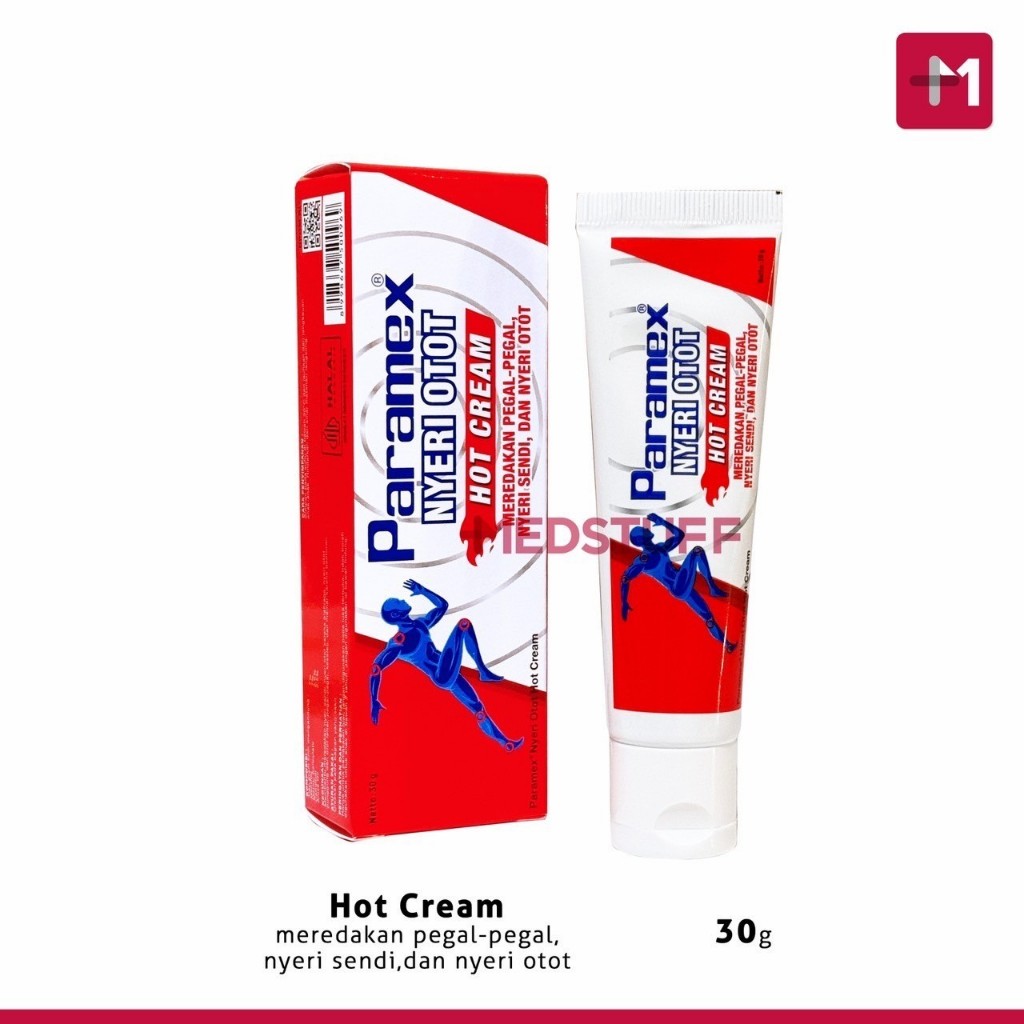 Jual Paramex Nyeri Otot Hot Cream Pereda Nyeri Otot Pegal Krim Paramex ...