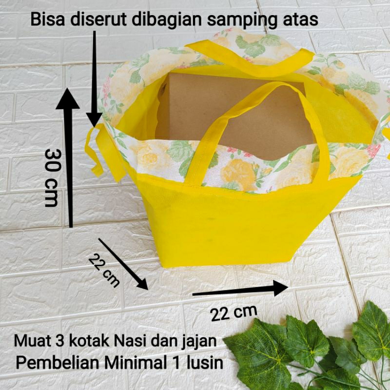 Jual Tas Spounbond Tas Berkat Hajatan Tas Spunbond Nasi kotak Godybag Nasi Box Kuat dan Murah ...