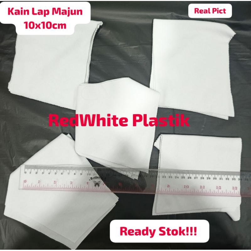 Jual KAIN LAP MAJUN PERCA KATUN Putih Isi 5kg ukuran 10x10cm | Shopee ...