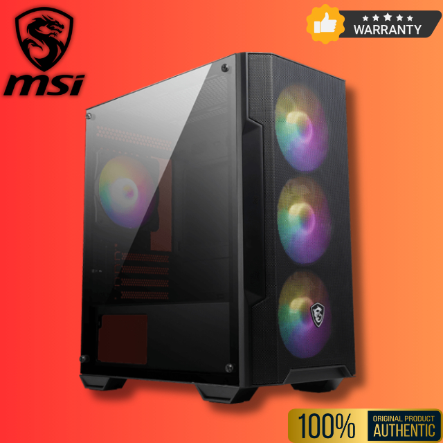 Jual PC Casing MSI MAG FORGE M100A GAMING PC CASE mATX/ITX | Shopee ...
